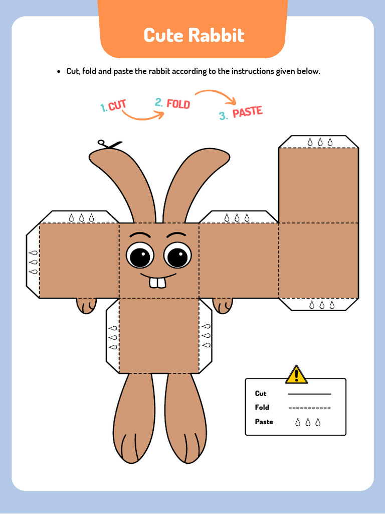 Cut and Paste Rabbit Instructions | PDF