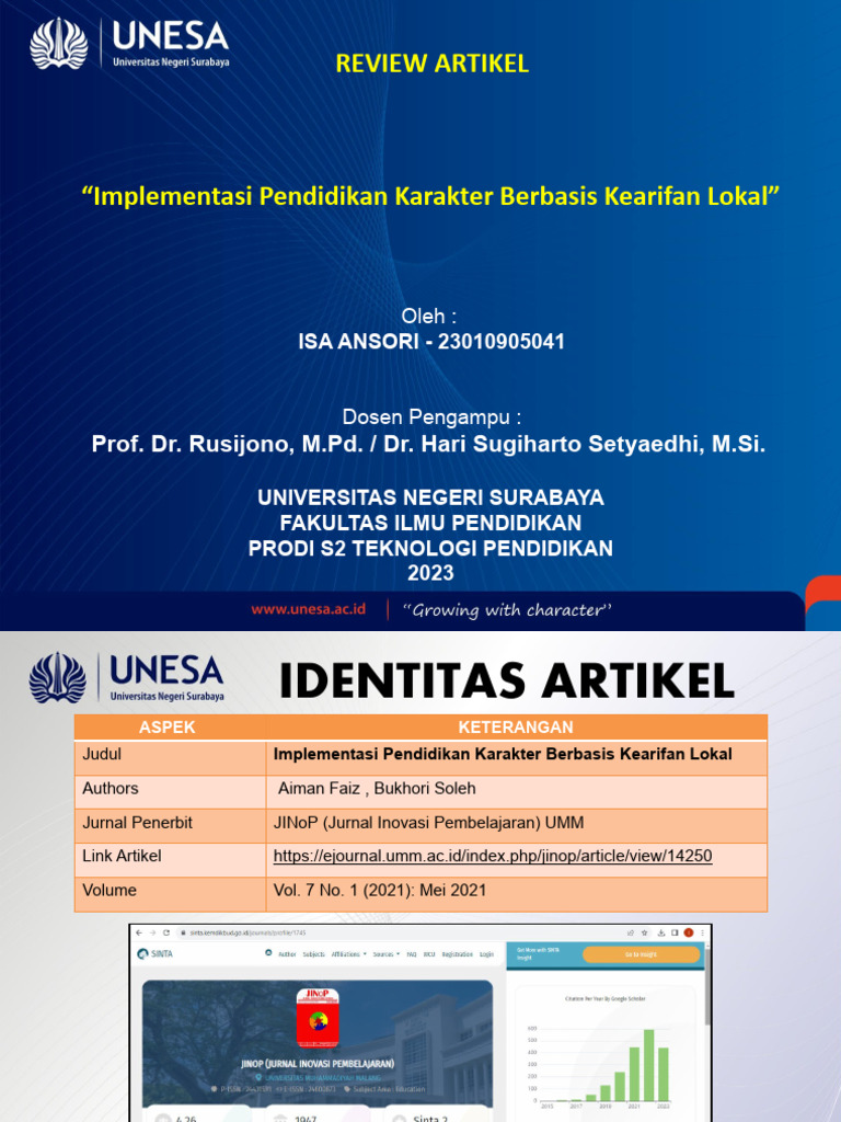 Tugas1 - Review Artikel - Isa Ansori | PDF | Karier & Perkembangan