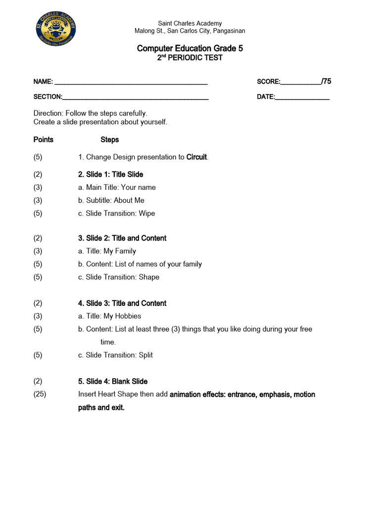 G5 - 2ND Periodic Test | PDF
