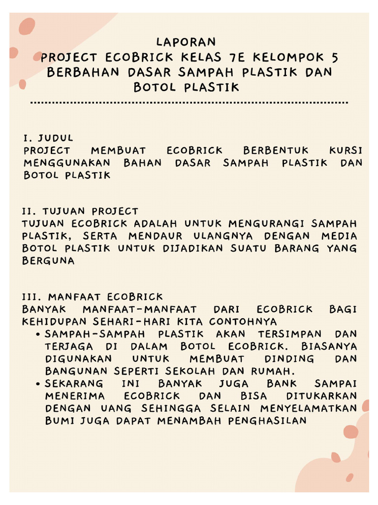 Laporan Project Kelompok 5 | PDF