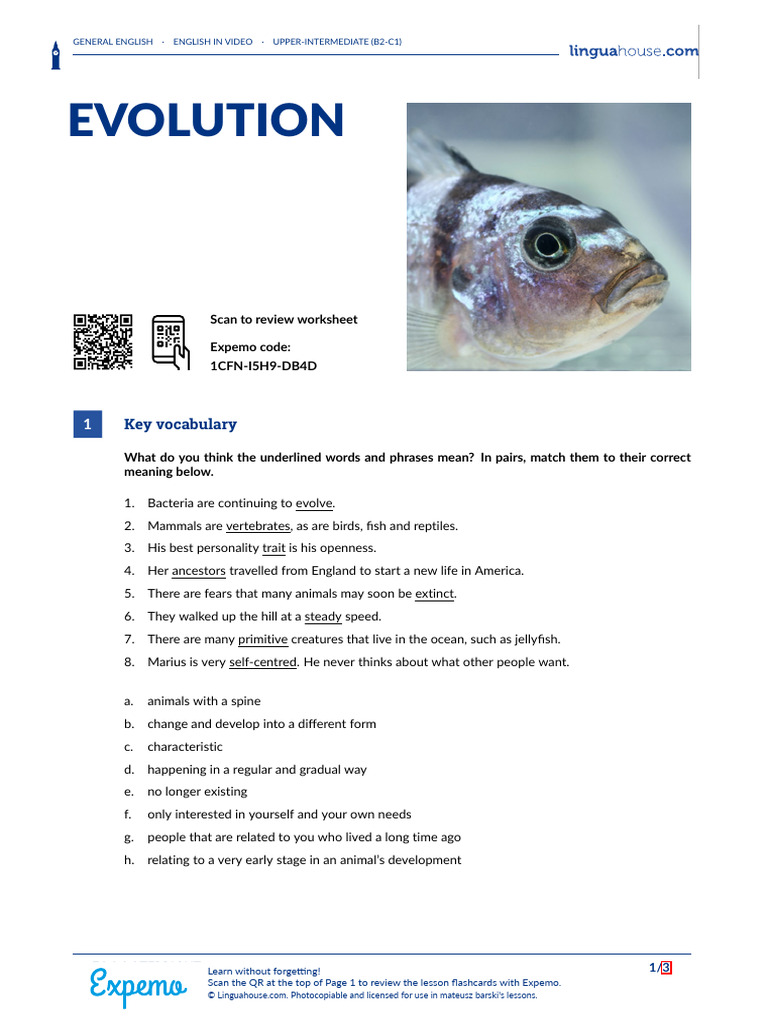 evolution-british-english-student | PDF | Evolution | Biological Evolution