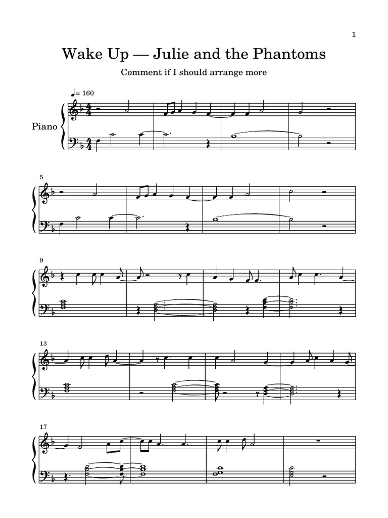 Wake Up - Julie and The Phantoms | PDF
