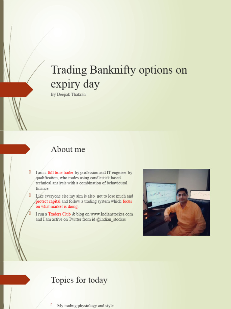 BNF Option Trading On Expiry | PDF | Technical Analysis | Option (Finance)
