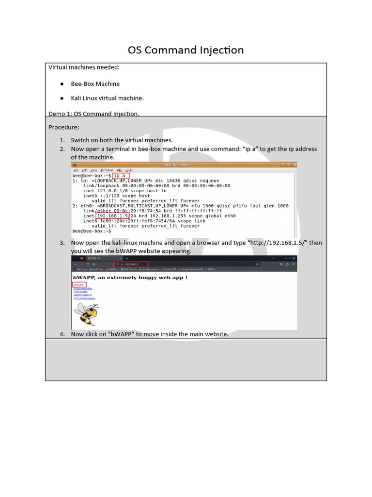 OS Command Injection Bee-Box | Download Free PDF | Domain Name System ...