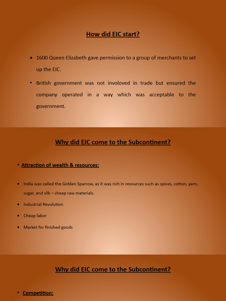 How Did EIC Start? | PDF | East India Company | Bengal