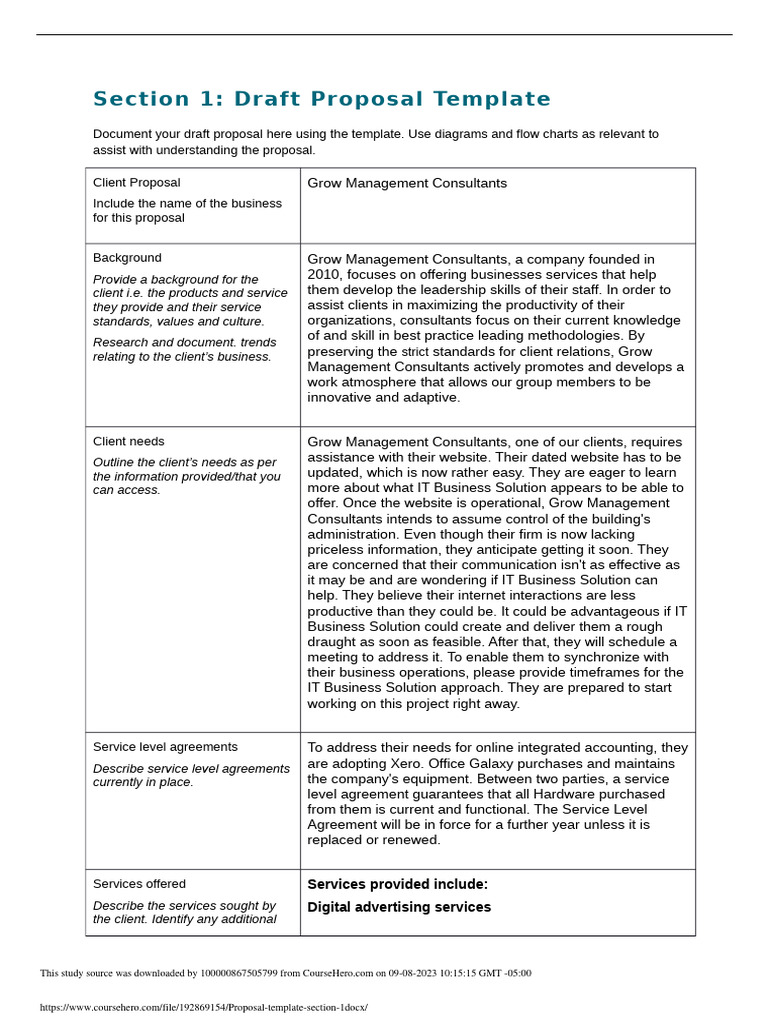 Draft Proposal for IT Solutions | PDF | Digital Marketing | Computing