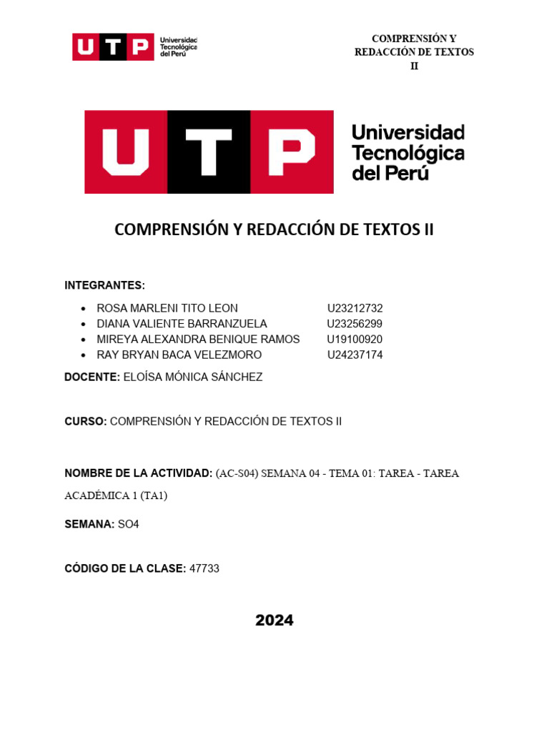 Tarea Académica 1 (TA1) | PDF | Suplantación de identidad | Secuestro de datos