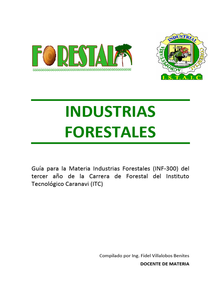 Texto Base de Industrias Forestales | PDF | Madera | Los bosques