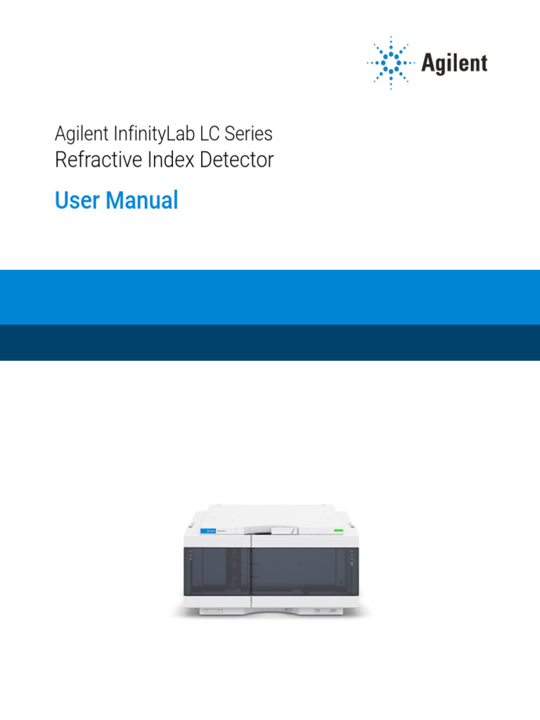 Agilent InfinityLab LC Series Refractive Index Detector User Manual ...
