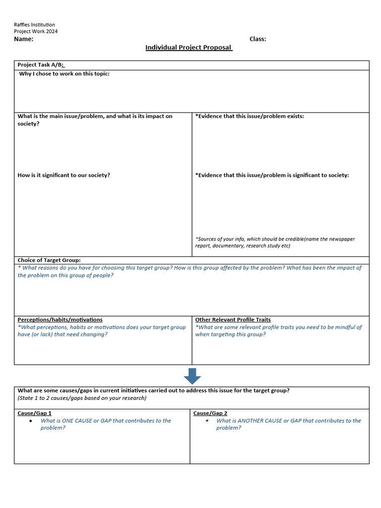 Individual Project Proposal 2024 | PDF