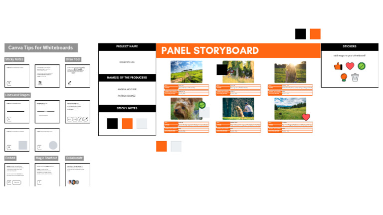 Storyboard Whiteboard in Orange Black Simple Style | PDF | Software