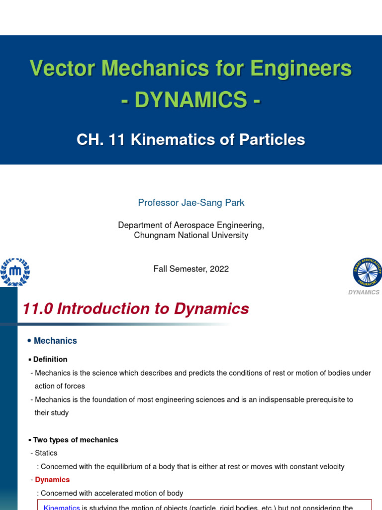 Dynamics CH11 | Download Free PDF | Force | Acceleration