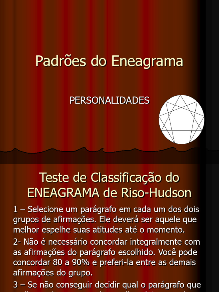 Padrões do Eneagrama e Personalidades | PDF | Eneagrama de ...