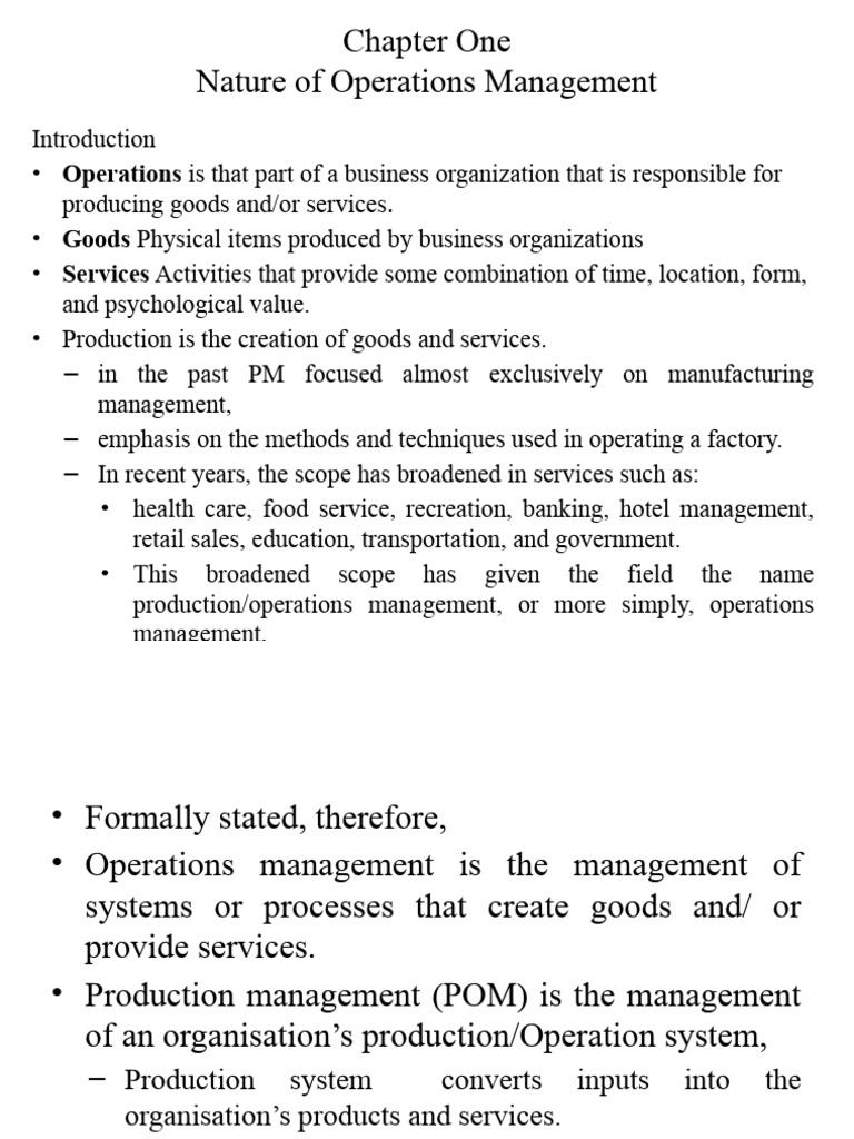 Edited Operation Management | PDF | Strategic Management | Operations Management