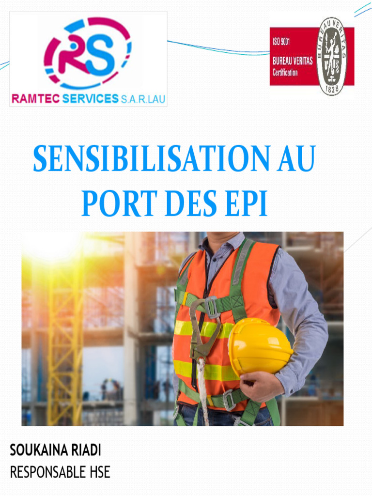 Sensibilisation Sur Les EPI EPC | PDF | Équipement de protection individuelle | Sécurité