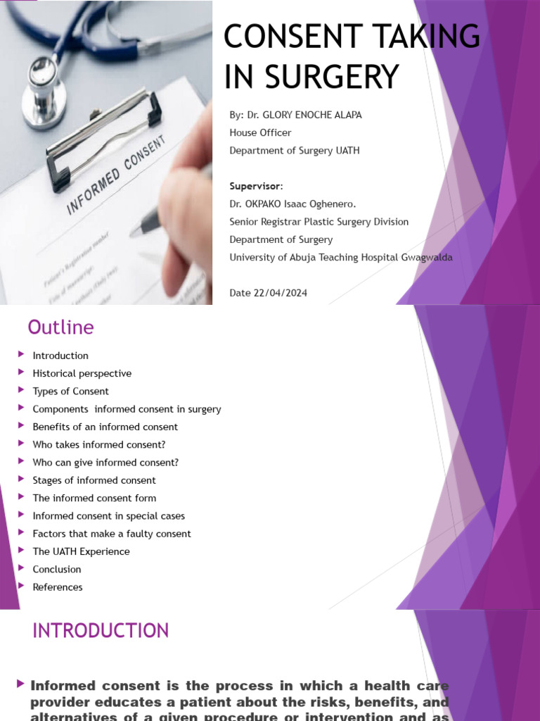 Informed Consent in Surgery | Download Free PDF | Informed Consent | Surgery