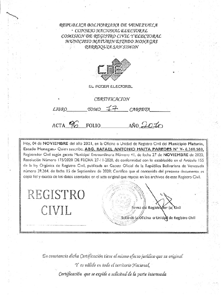 Partida de Nac | PDF