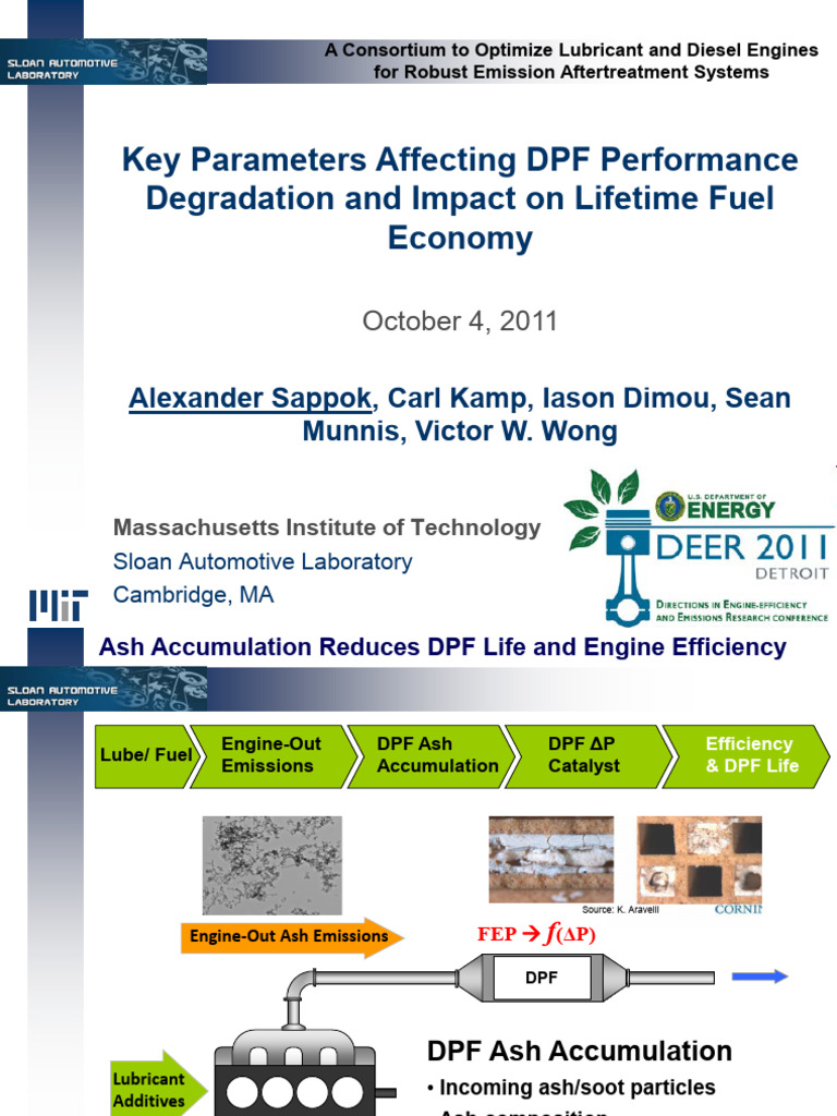 DPF Performance and Ash Accumulation Insights | PDF | Engines | Applied ...