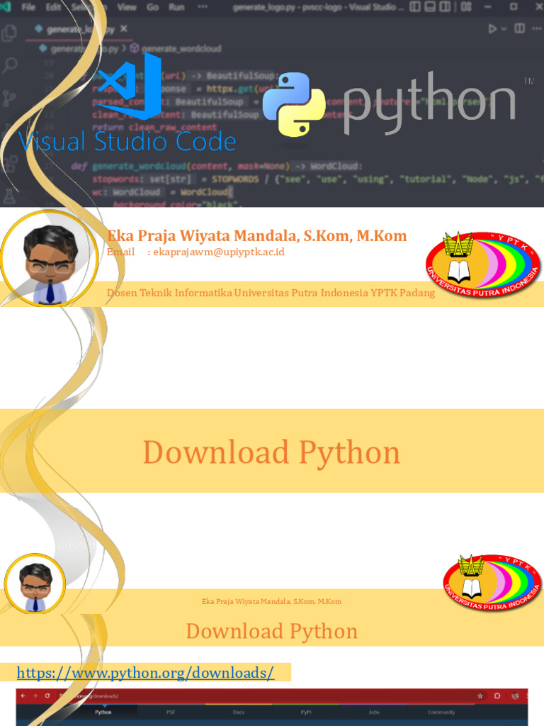 Panduan Instalasi Python dan VS Code | PDF