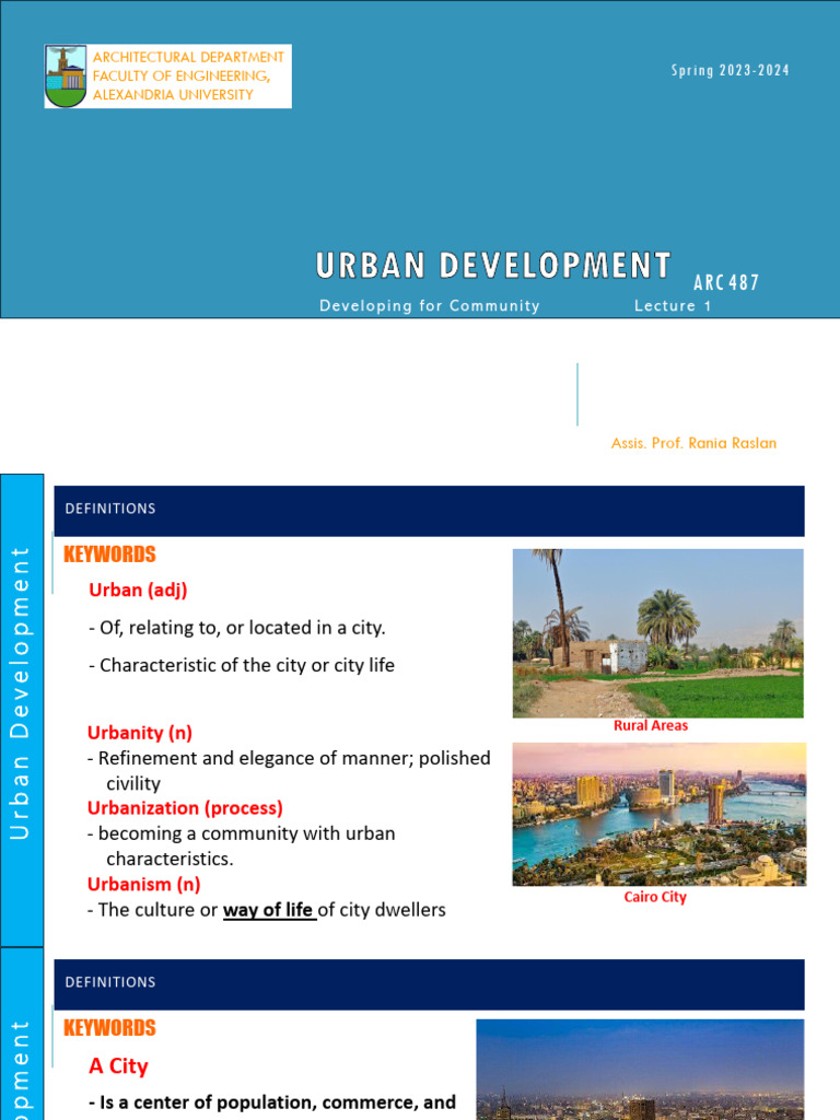 Urban Development: Concepts and Practices | PDF | Infrastructure ...