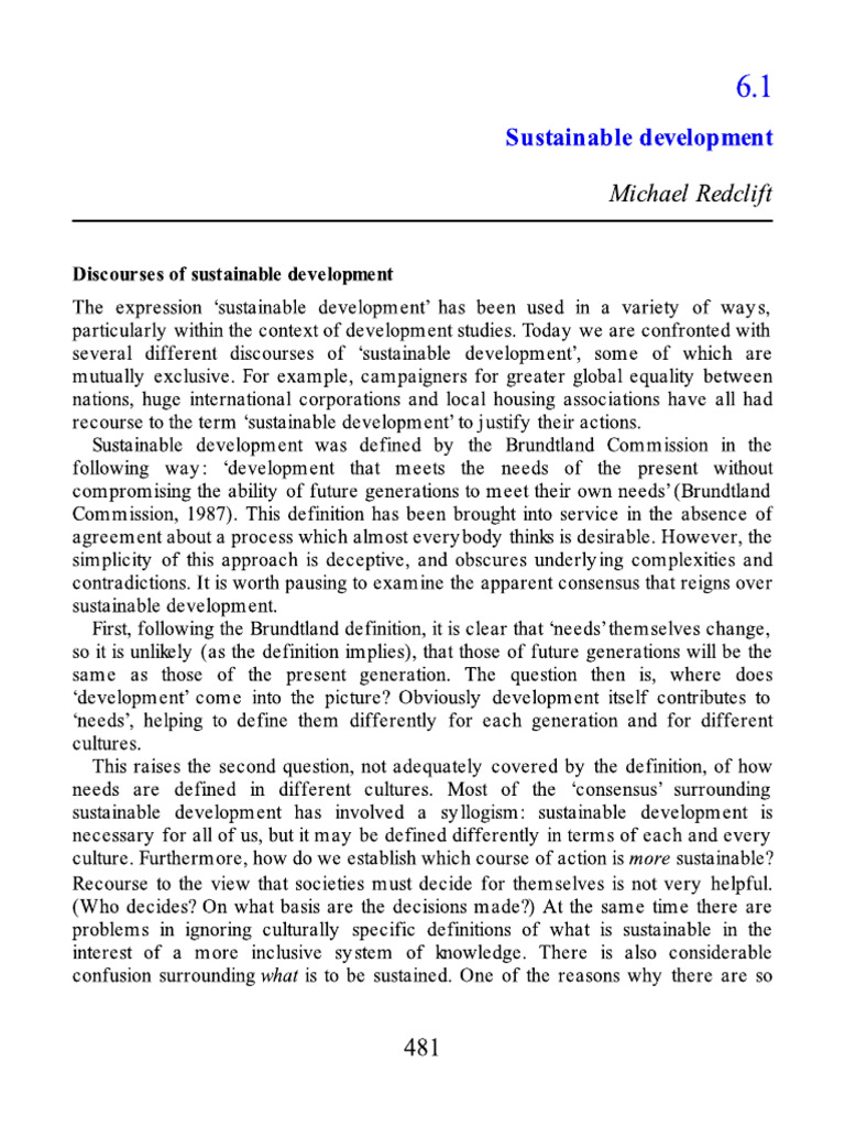 Sustainable Dev | PDF