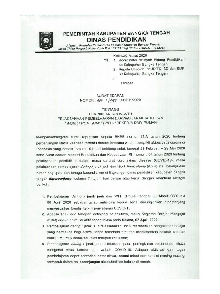 Surat Edaran | PDF