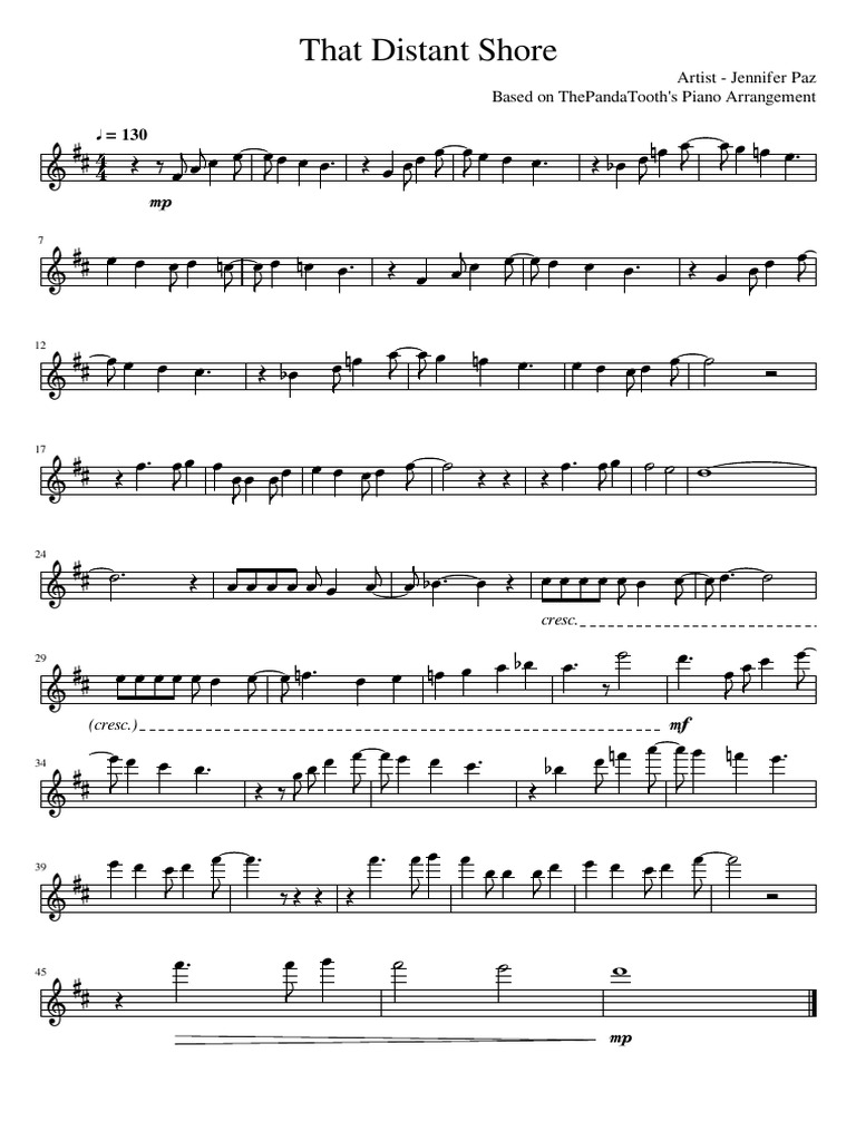That Distant Shore Sheet Music | PDF