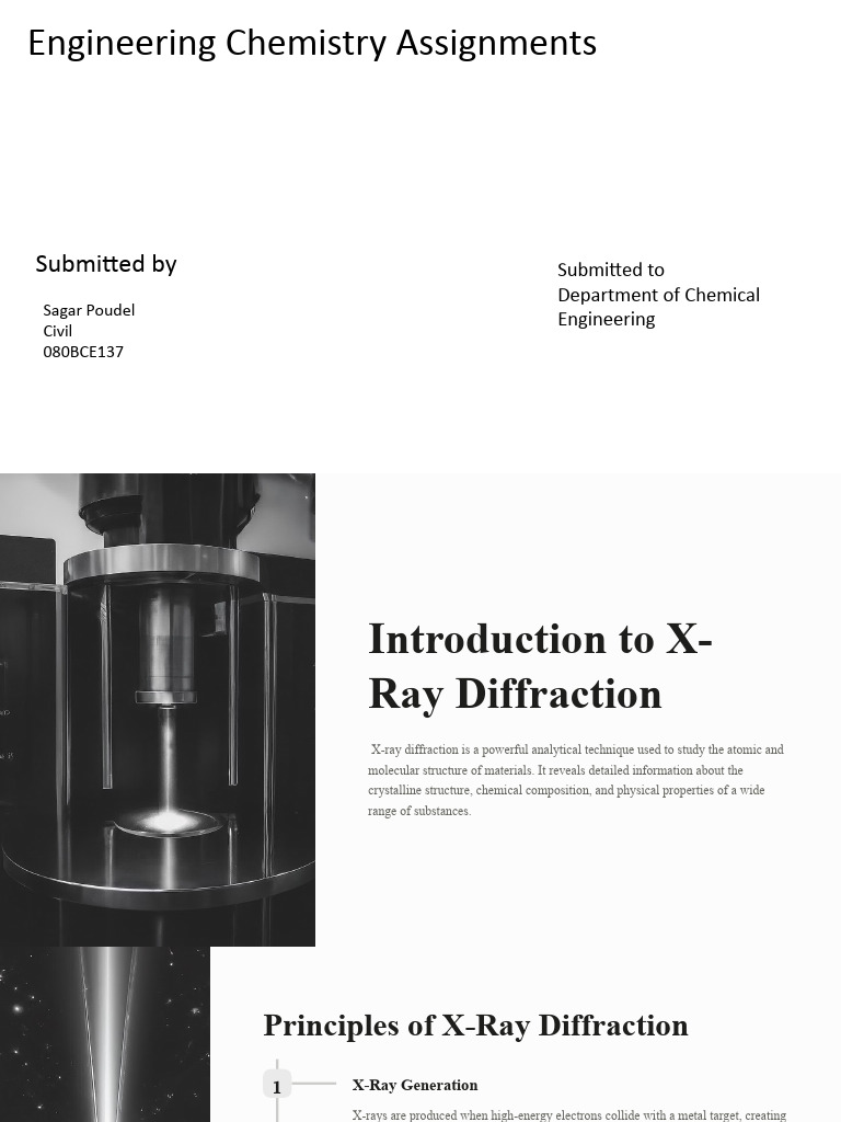 X Ray | PDF | X Ray Crystallography | Diffraction