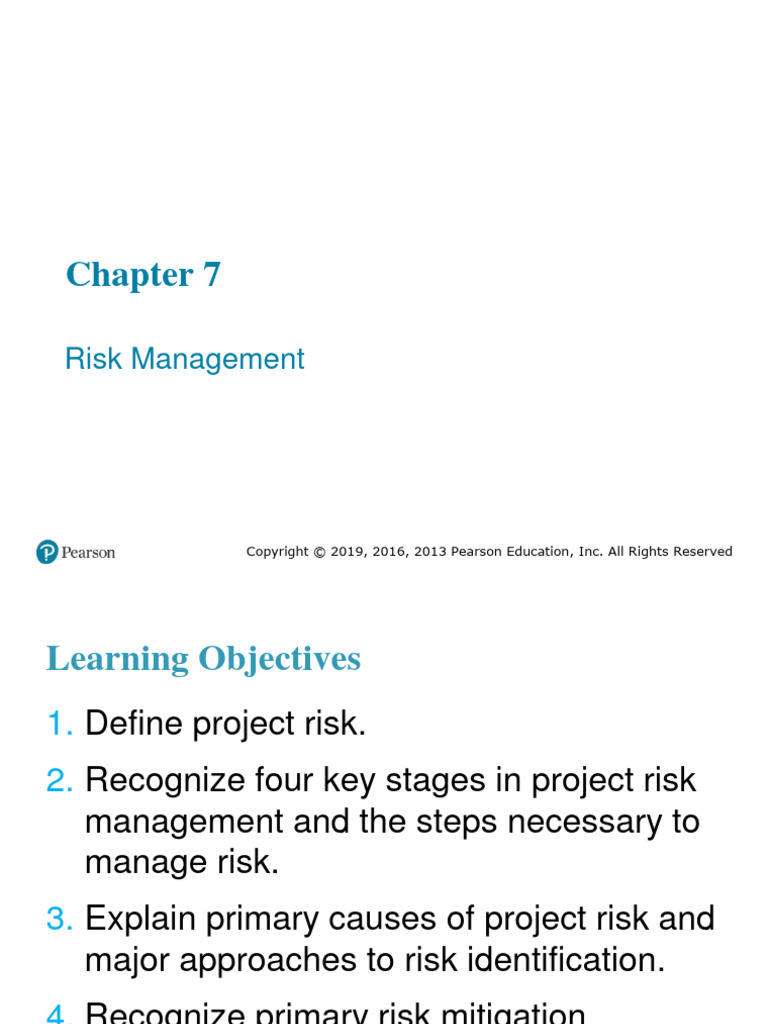 Chapter 7 Risk Management 1 | PDF | Risk | Risk Management