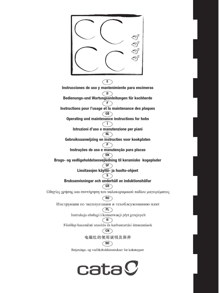 Placas Vitroceramicas Manual 2682 Es | PDF | Cantidades fisicas