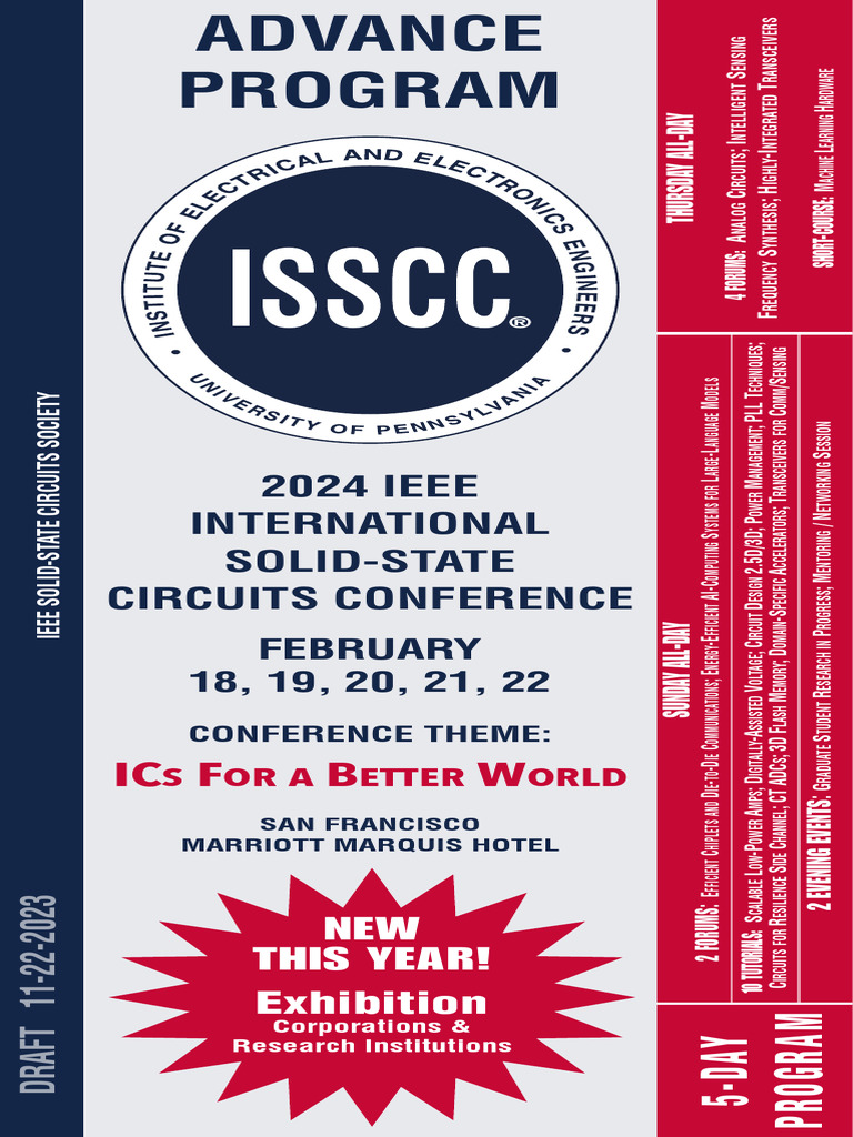 ISSCC 2024 Advance Program Overview | PDF | Analog To Digital Converter | Electronic Circuits