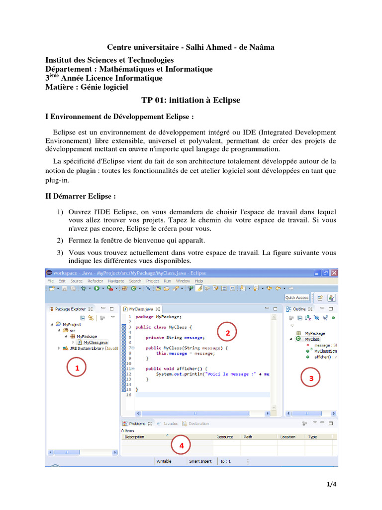 Initiation à Eclipse pour Débutants | PDF | Eclipse (Logiciel) | Environnement de développement