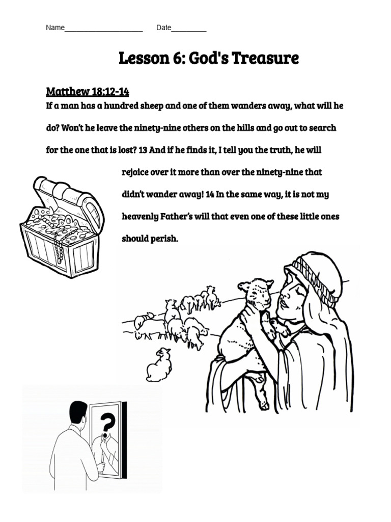 God's Treasure: The Lost Sheep Parable | PDF | Religion & Spirituality