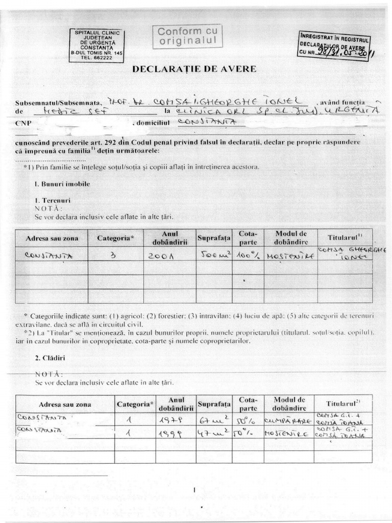 Comsa Gheorghe Ionel | PDF