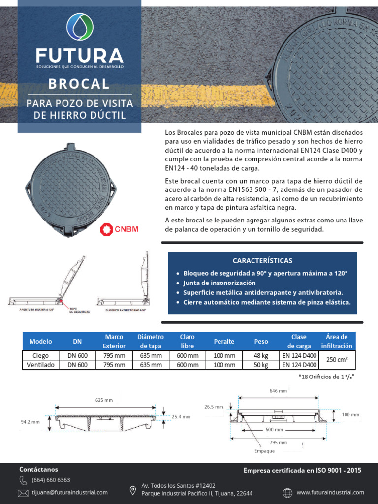 Brocal de Hierro Dúctil para Pozo | PDF