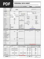 Excel File CSC Personal Data Sheet PDS 2017 1 | PDF | Justice | Crime ...