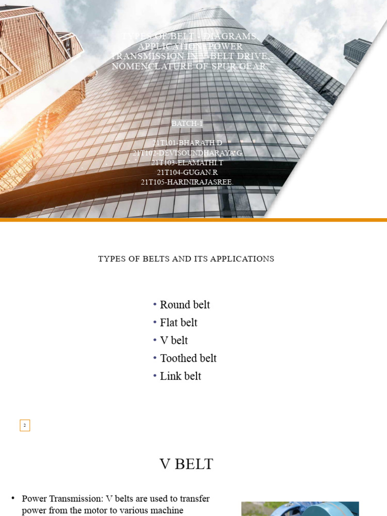 Types of Belts | PDF | Belt (Mechanical) | Textiles