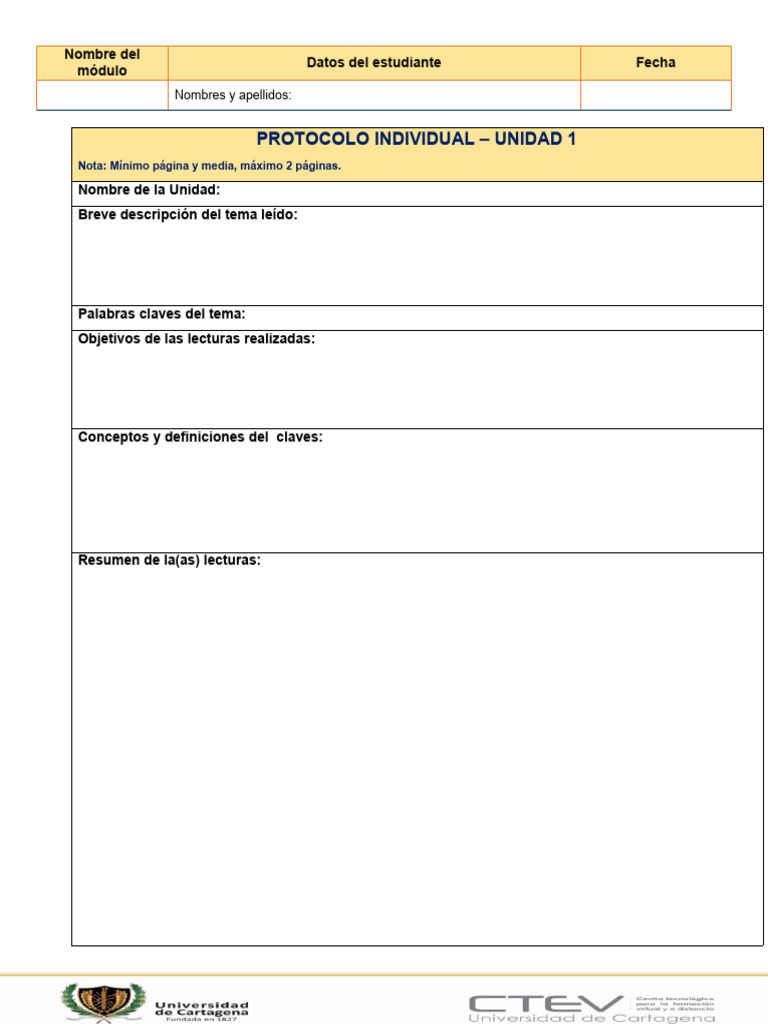 Nueva Plantilla Protocolo Individual | PDF | Bibliografía