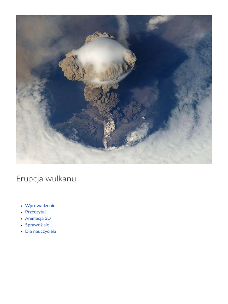 Erupcja Wulkanu | PDF
