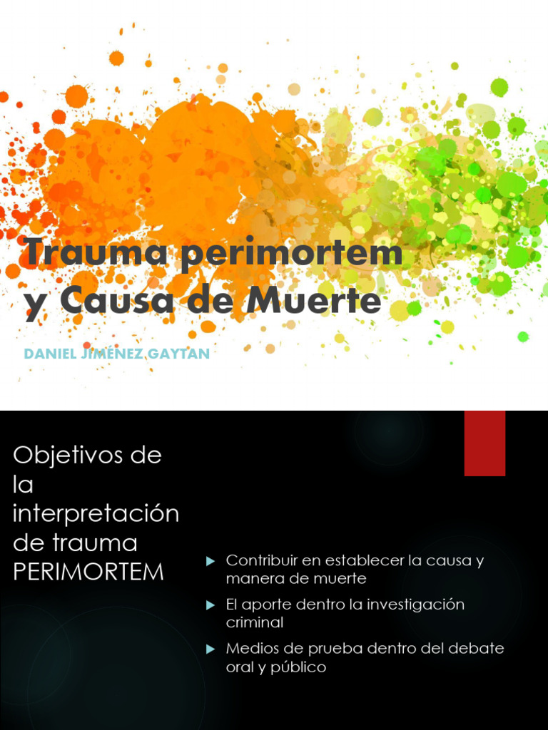 Trauma Perimortem | PDF | Fractura | Hueso