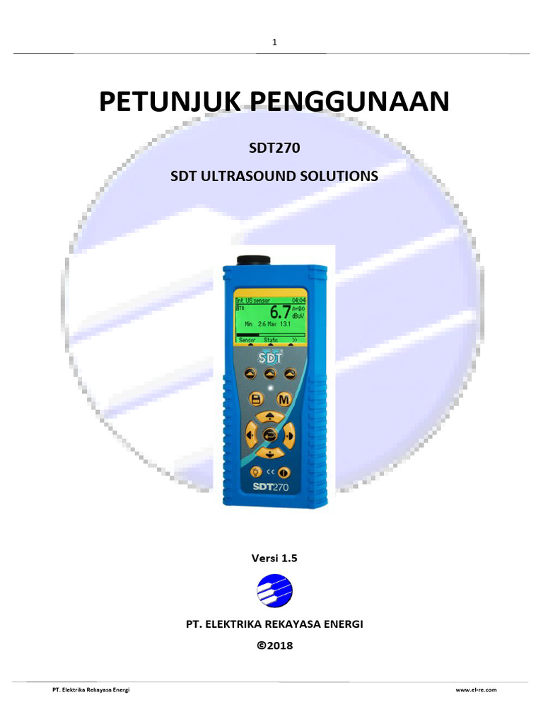 Petunjuk Penggunaan SDT270 | PDF