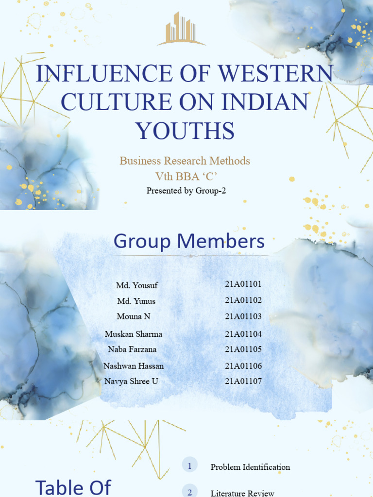 Western Culture's Impact on Indian Youth | PDF | Consumerism | Identity ...