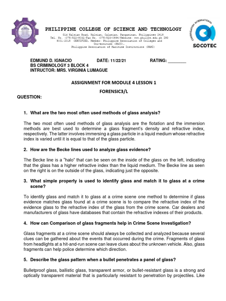Forensic3l Val Edmund Ignacio Assign For Module 4 Lesson 1 | PDF ...