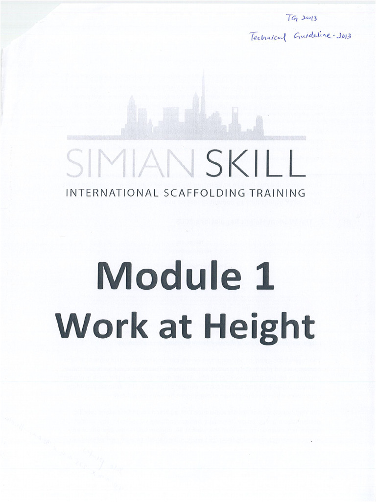 Scaffolding Training Tutes From Mr. Joseph | PDF