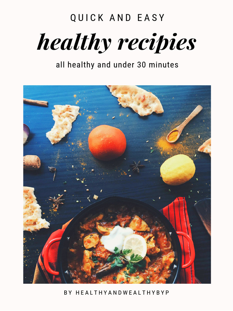 Quick and Easy Healthy Cookbook | PDF | Pesto | Pasta