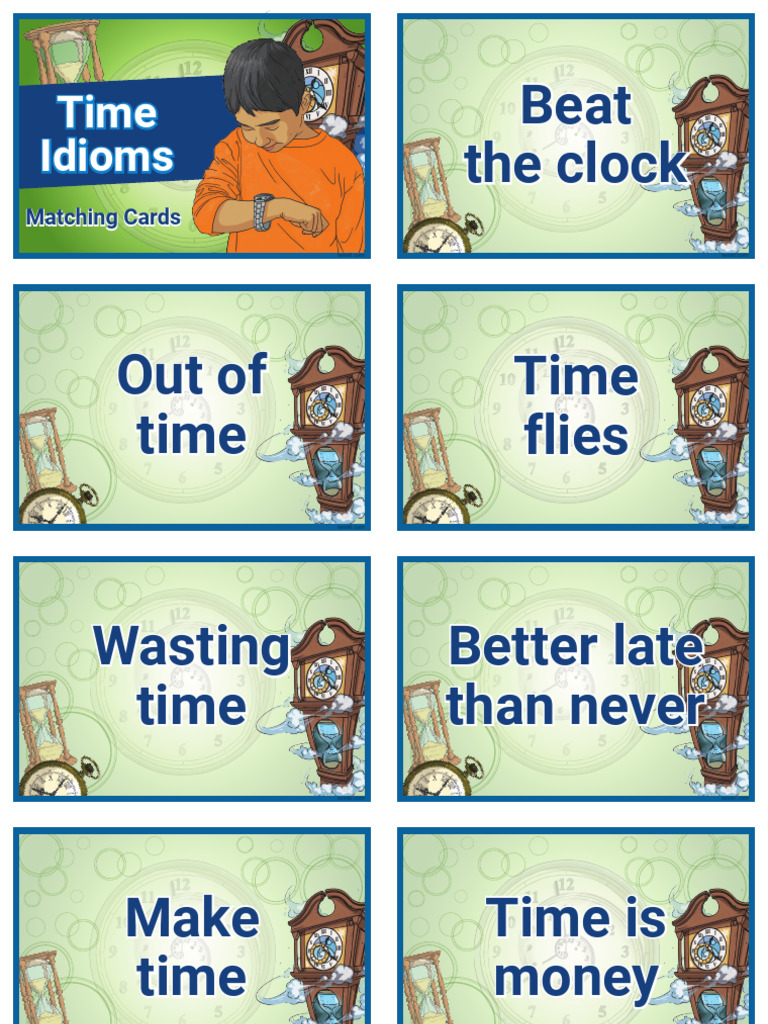Time Idioms Adults b1 b2 - Ver - 1 | PDF | English As A Second Or ...