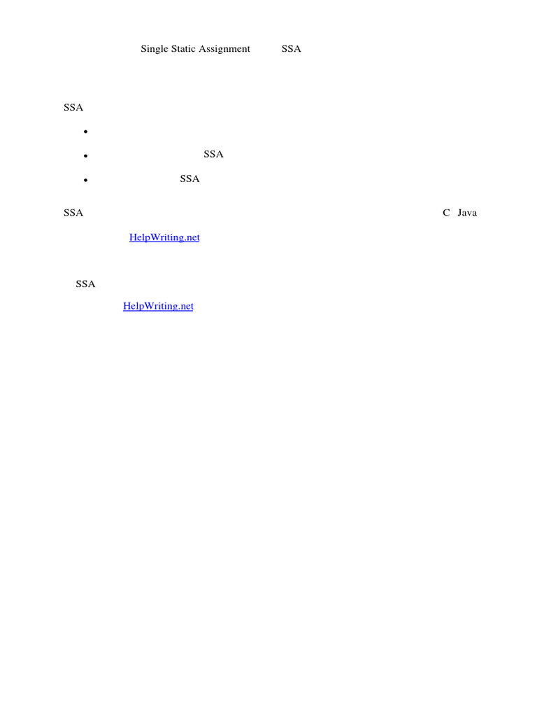 Single Static Assignment | PDF | Software Engineering | Computer Programming