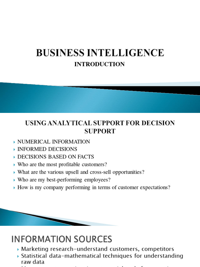 BUSINESS INTELLIGENCE Unit2 | Download Free PDF | Business Intelligence | Analytics