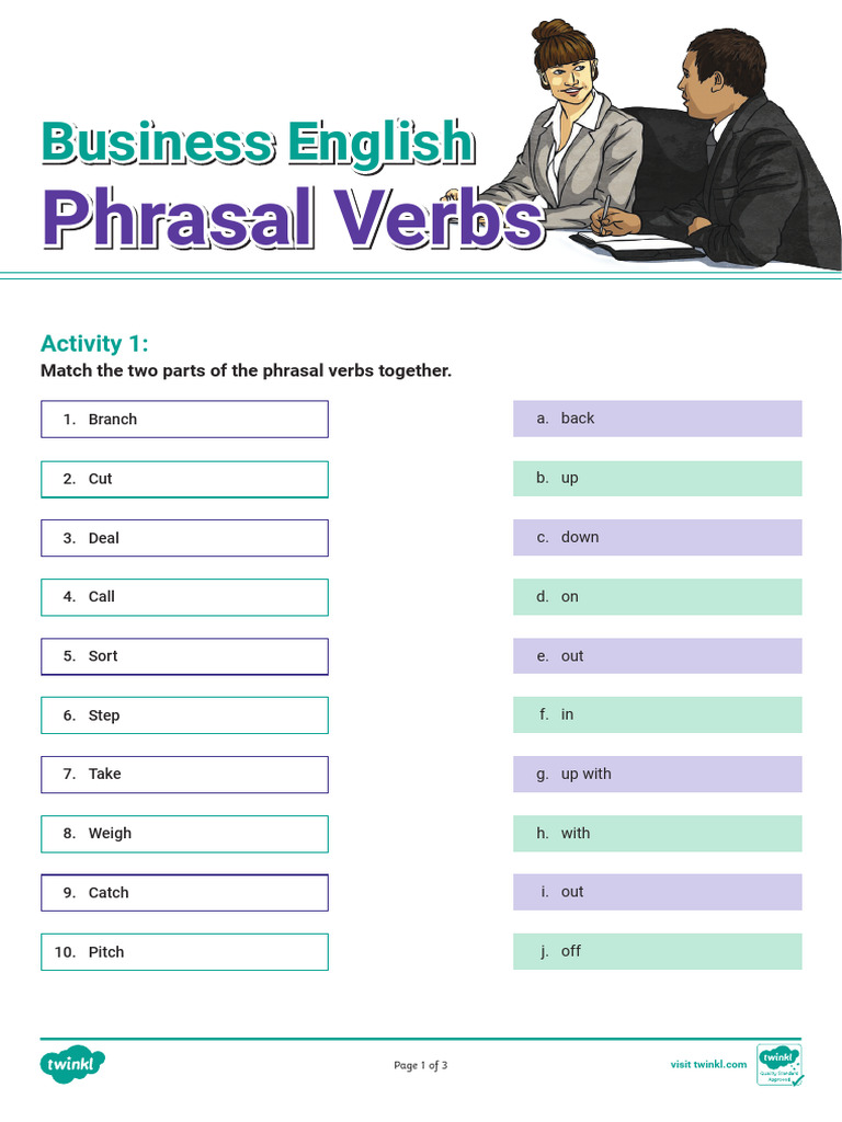 Business English Phrasal Verbs Guide | PDF | English Language ...