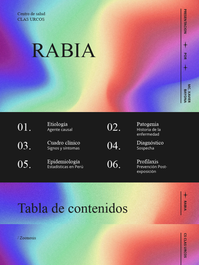 Rabia URCOS | PDF | Rabia | Salud pública
